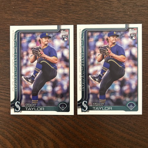 2- Troy Taylor 2025 Topps Series 2 #691 Seattle Mariner ROOKIE CARD | eBay