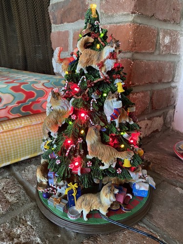 Danbury Mint Sheltie Christmas Tree Shetland Sheepdog Please Read | eBay