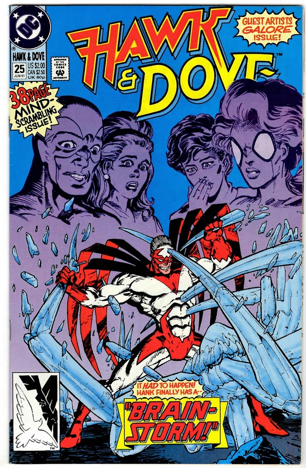 "HAWK & DOVE" LOT - 5 ISSUES #21 TO #25 - HIGH GRADE 1991 DC COMICS ...