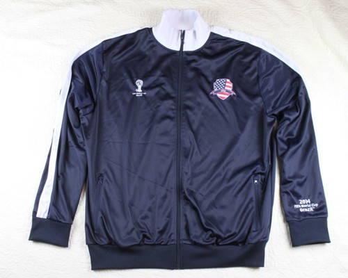 FIFA World Cup Brasil 2014 Track Jacket USA Authentic 2XL Mens Blue ...