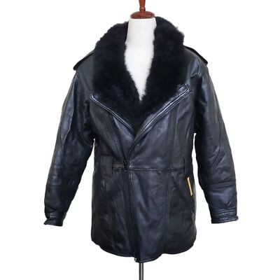 EUC Vintage Double Goose Country women's Genuine leather 80% down faux ...