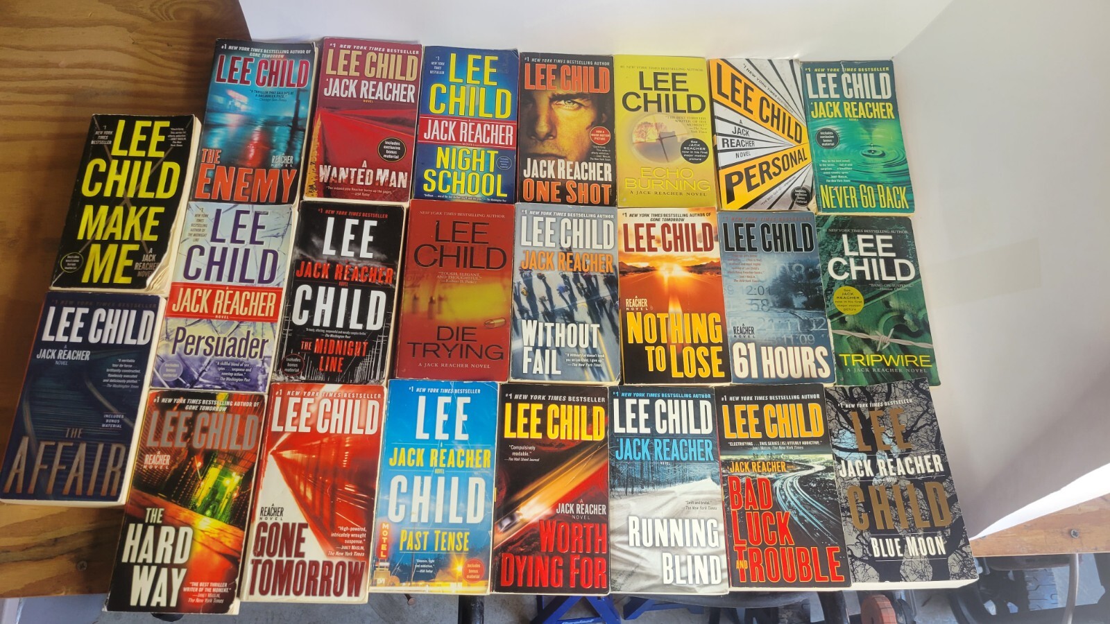 Lee Child Paperback Books Jack Reacher Series:Best Selling Novels Used ...