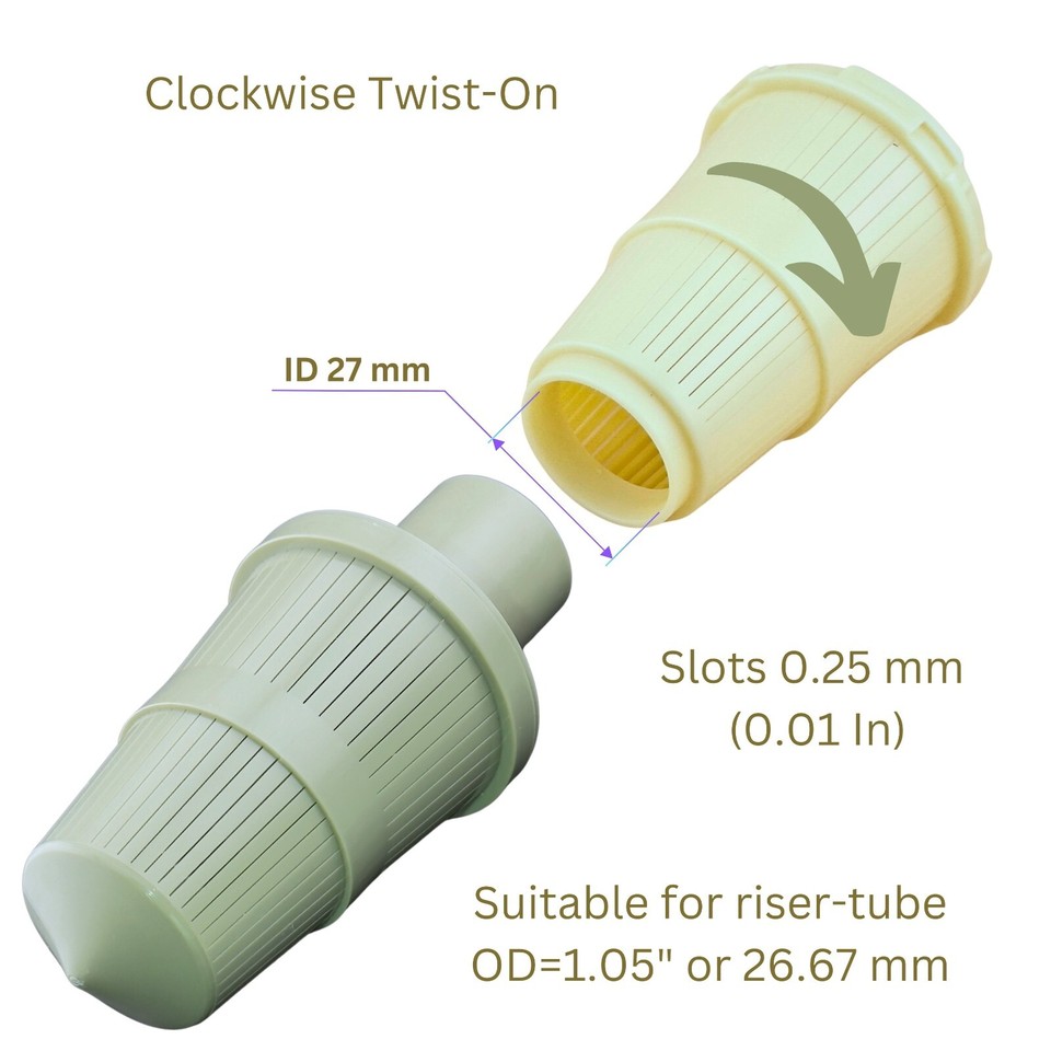 Set: Bottom & Top Distributor Basket Strainer for Water Softener +Riser ...