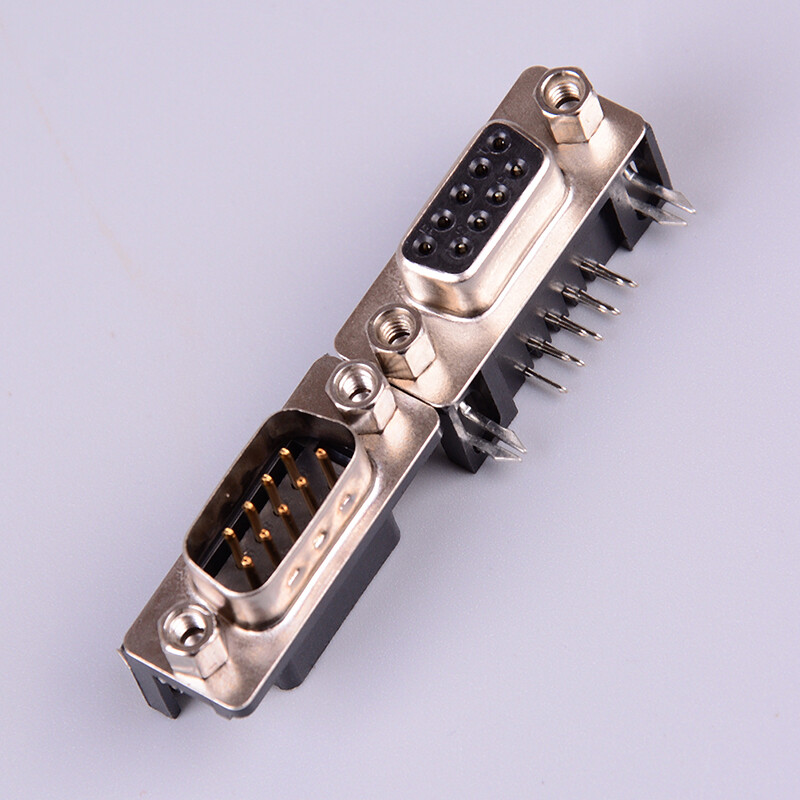10Pcs/Lot Db-9 Db9 Male Female Pcb Mount,Dr-9S Pcb Connector,Rs232 ...