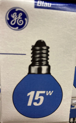 General Electric Light Bulb E14 15W 230-240V Drop Lamp Blue | eBay UK