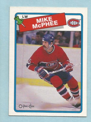 1988-89 OPC O-Pee-Chee Hockey Mike McPhee #237 Montreal Canadiens NM/MT ...