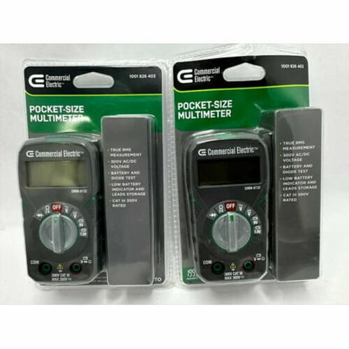 Commercial Electric Pocket Size True RMS Digital Multi-Meter NOB | eBay