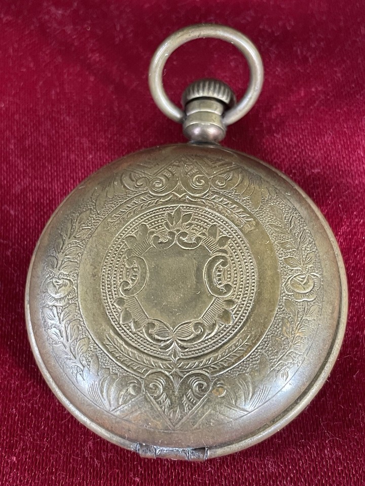 Vintage Rare Pocket Watch Sun Dial Compass Tool. Late 1800s With ...