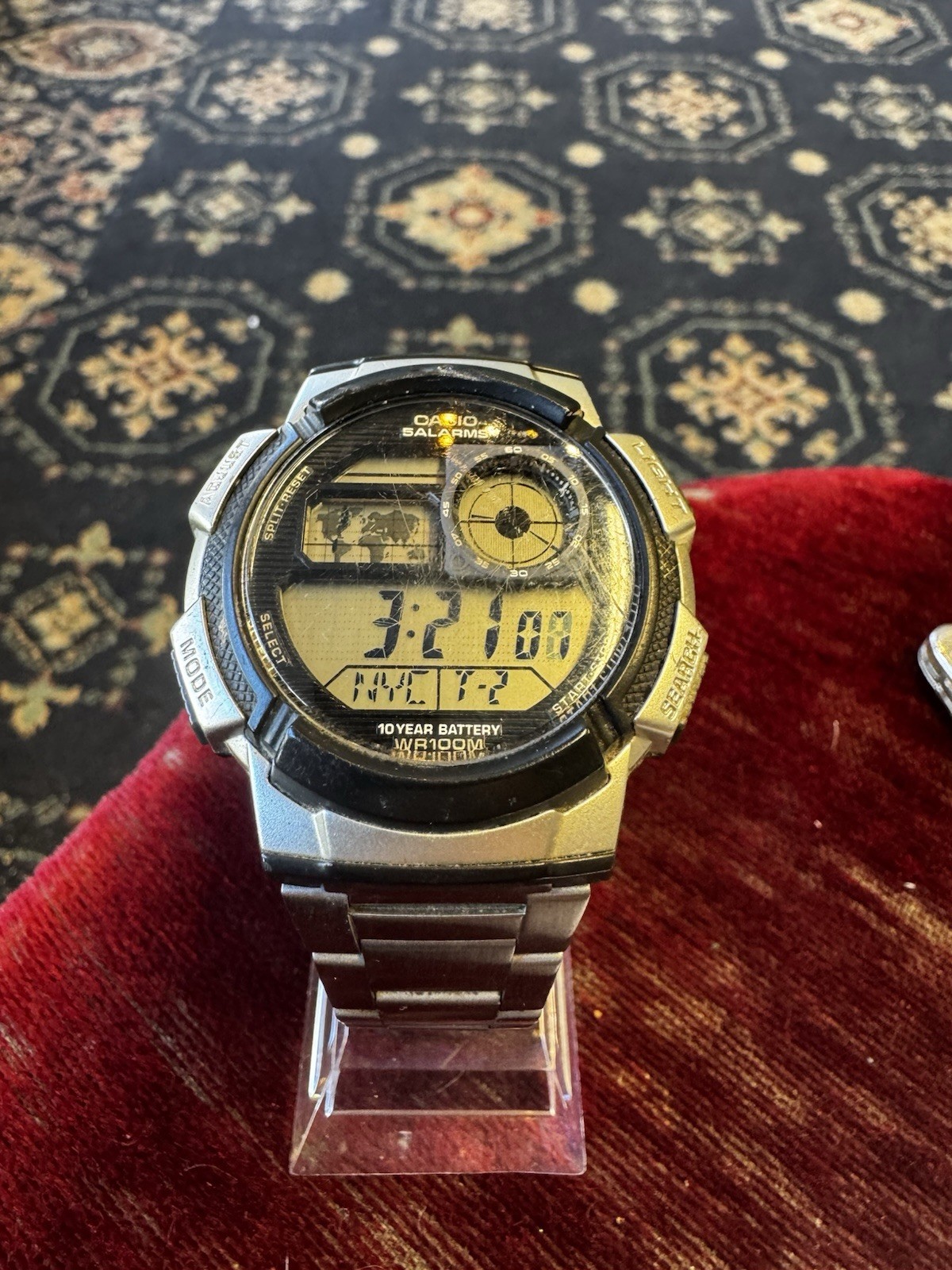 Casio World Time Digital Dial / Black Resin Strap AE-… - Gem