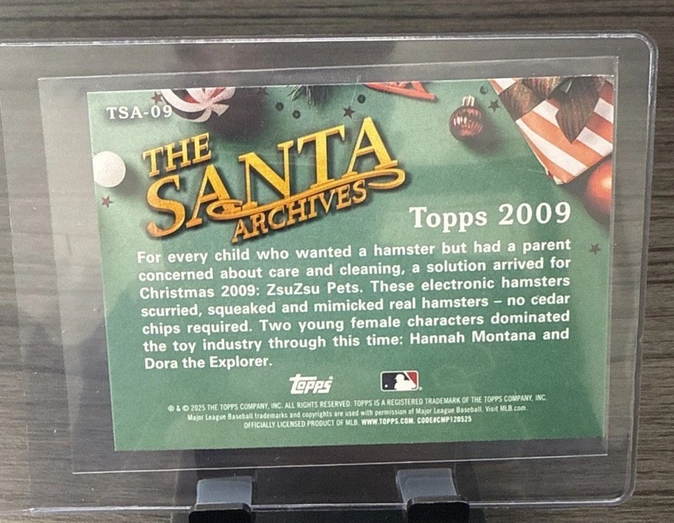 2025 Topps Holiday - #TSA-09 The Santa Archives Topps 2009 Case Hit SSP ...