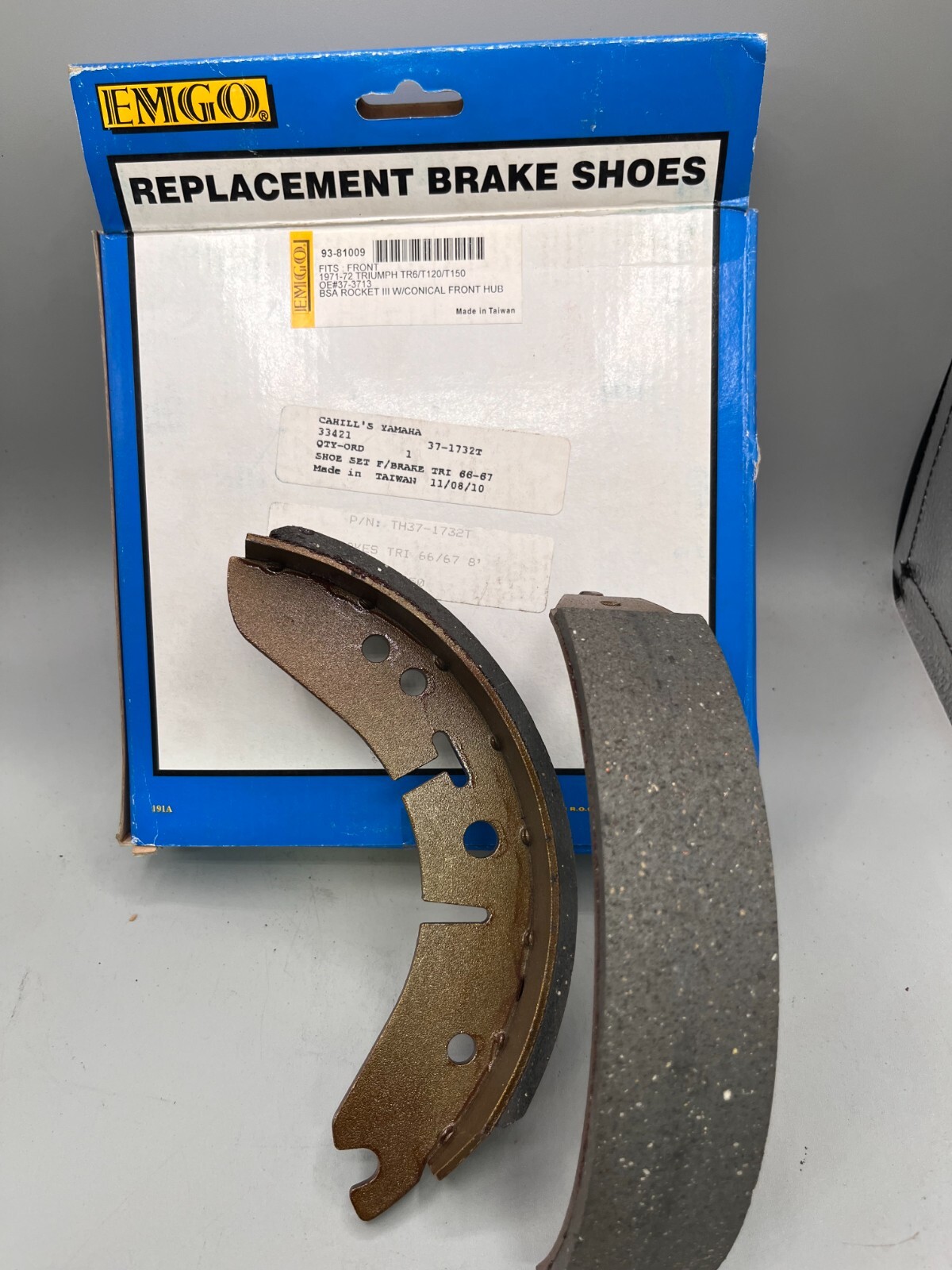 EMGO 71-72 Triumph TR6/T120T150 BSA Rocket III w/Conical Front Hub ...