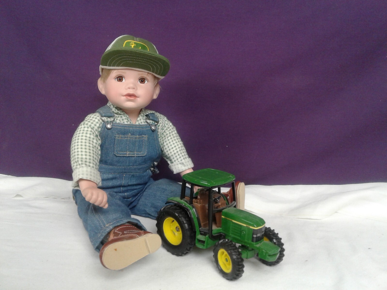 "Johnny" from the John Deere Porcelain Doll Collection by Danbury Mint ...