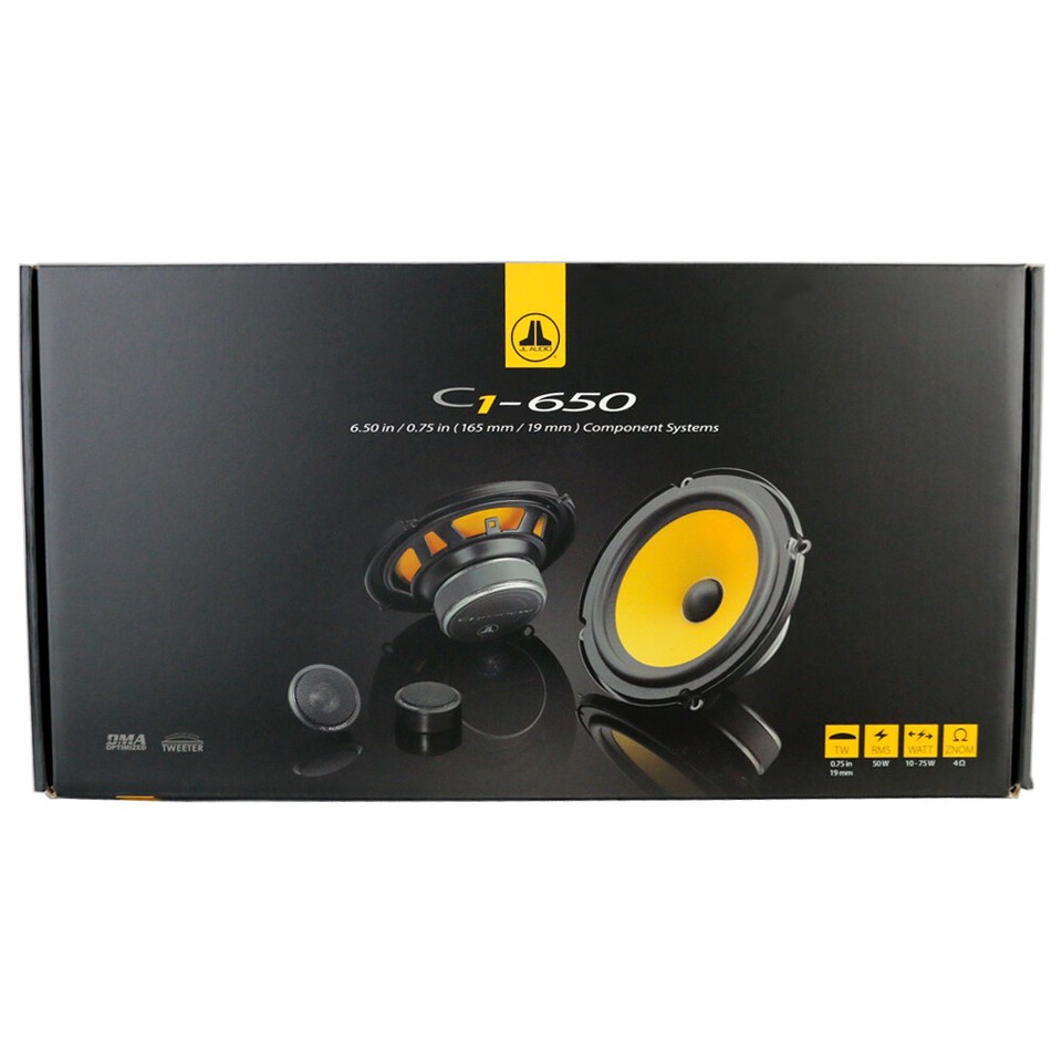 JL Audio C1-650 6-1/2" C1 Series 2-Way Component Car Audio Speakers ...