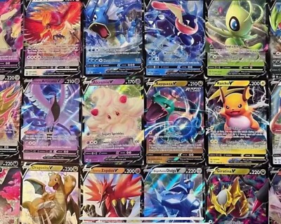 Bulk Pokemon Cards Lot 500 GUARANTEED 75 Holos + 1 BONUS EX/V Included ...