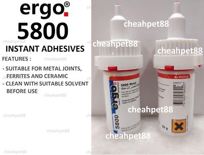 ERGO 5800 Metal lnstant Adhesive 20g Made In Switzerland ...
