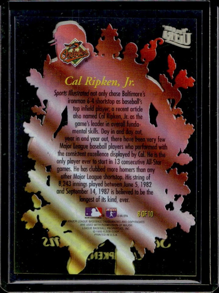 1996 Fleer Ultra Cal Ripken Jr. Season Crowns #8 Orioles | eBay