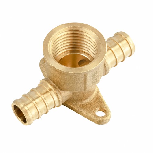 EFIELD 3/4" or 1/2"Female NPT Adapter Drop Ear Tee PEX Fittings Lead ...