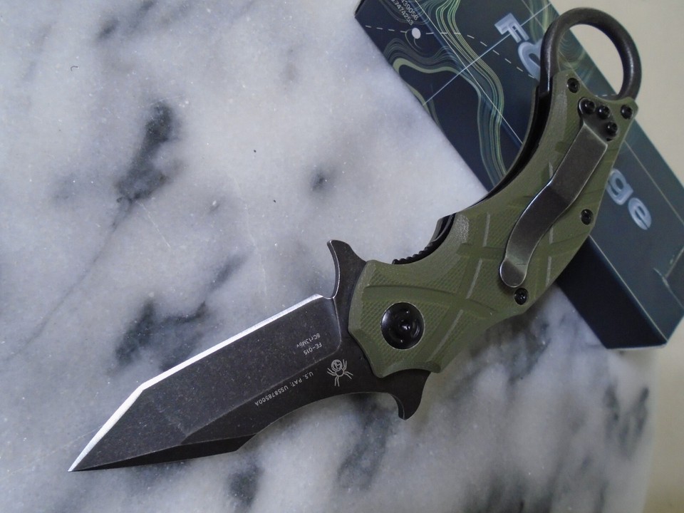 Fox Edge Emerson Wave Ball Bearing Pivot Pocket Knife Tanto Karambit FE ...