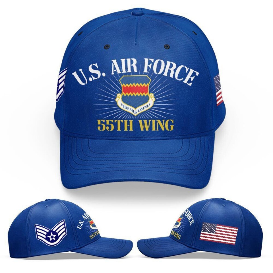 US Air Force Cap Custom USAF Wings Classic Cap Military Veteran Air ...