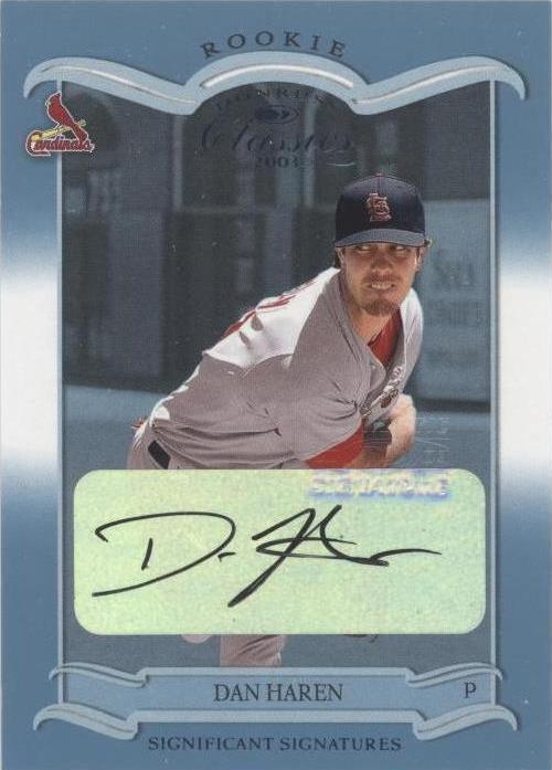 2003 Donruss Classics - Dan Haren #206 Significant Signatures /100 (AU ...