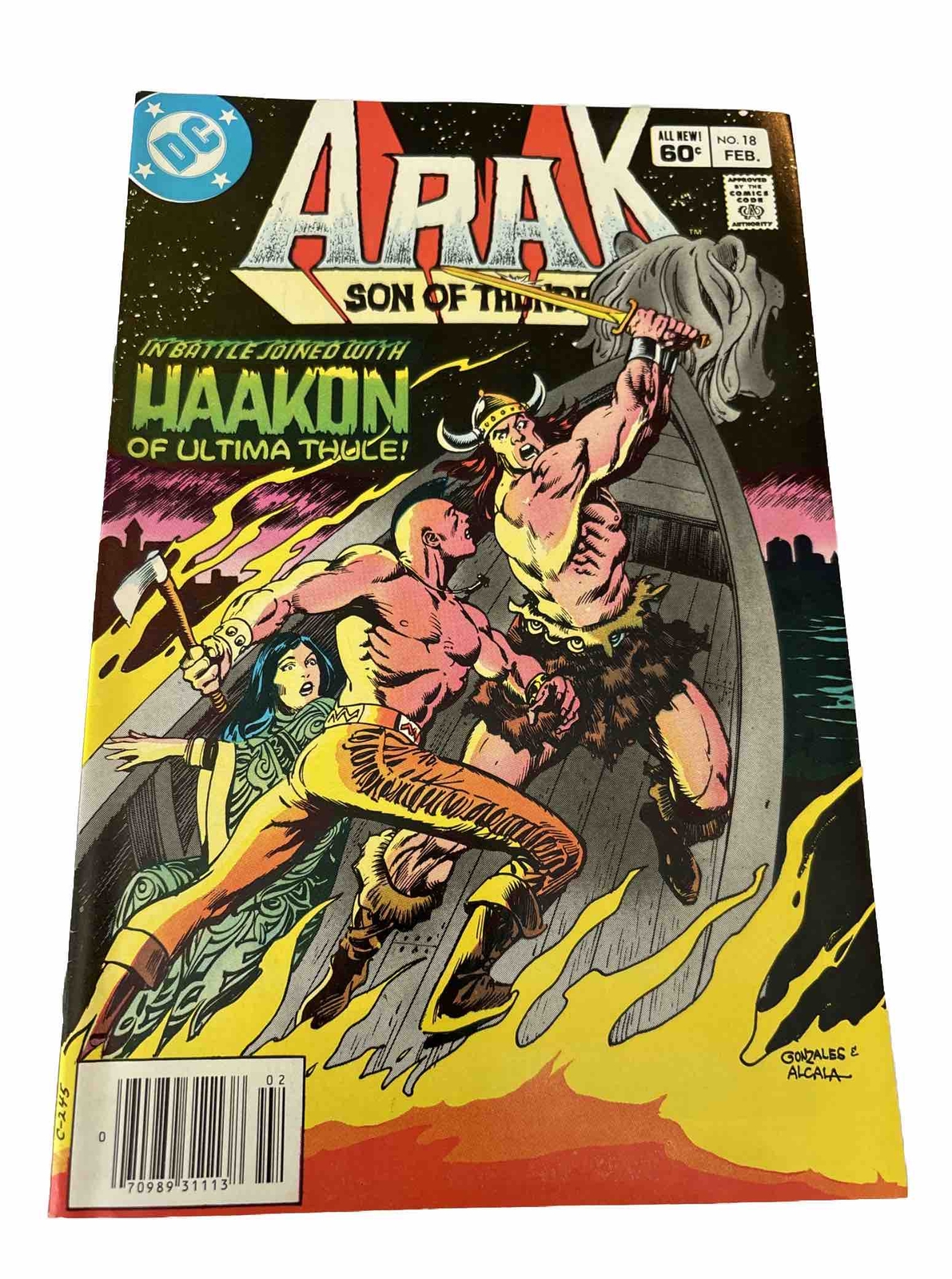1982 DC Comics Arak Son of Thunder #18 Bronze Age Comic Book F/VF ...