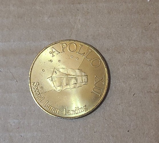 Apollo XI First Men on the Moon Apollo XII Second Lunar Landing Coin ...