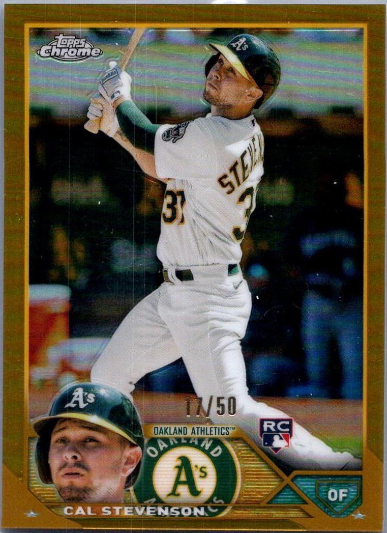2023 Topps Chrome - Cal Stevenson #199 Gold Refractor /50 (RC) for sale ...