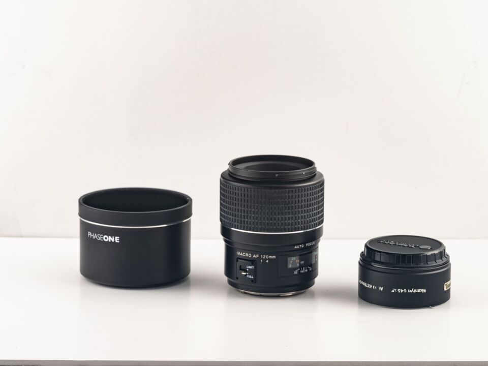 Phase One XF body. IQ150 51MP digital back. Phase One Macro 120MM F4 AF ...