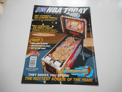 Englischer Flyer für Flipper Pinball NBA Fastbreak | eBay.de