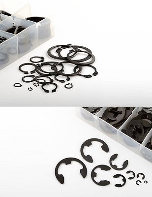 600pc E-Clip and Snap Ring Shop Mechanics Assortment Retaining CirClip ...