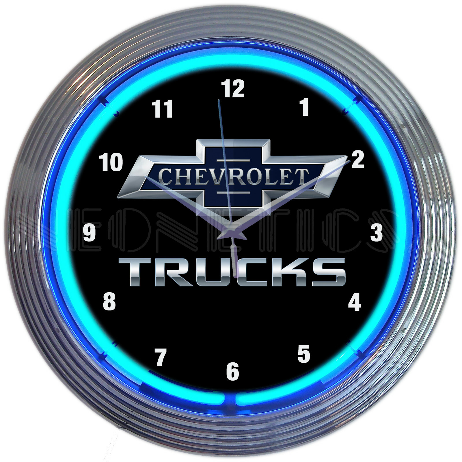 Neon Clock sign Chevrolet Trucks 100th Anniversary Chevy wall lamp ...