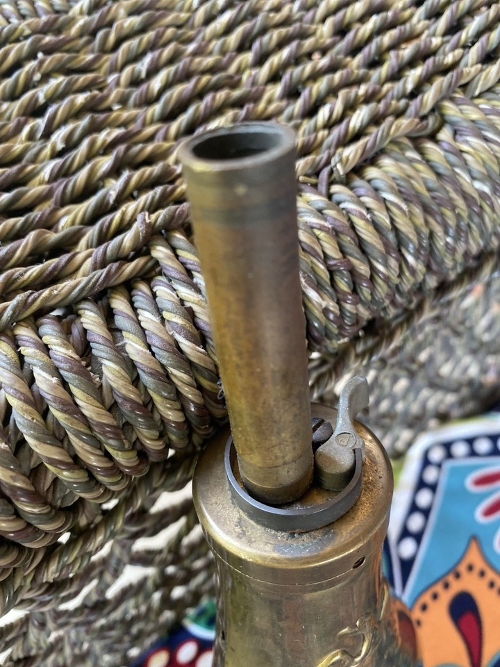 Antique U.S. Military Copper Powder Flask – Civil War Era Embossed ...