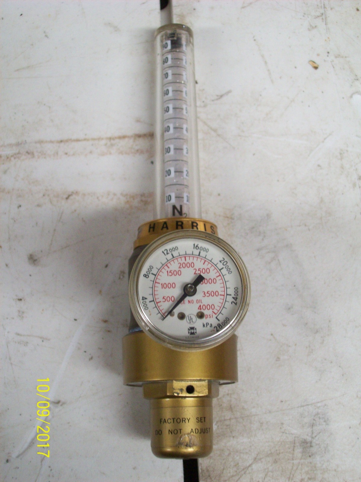 HARRIS CALORIFIC COMPRESSED GAS REGULATOR 0-4000 PSI , 2-N90F | eBay