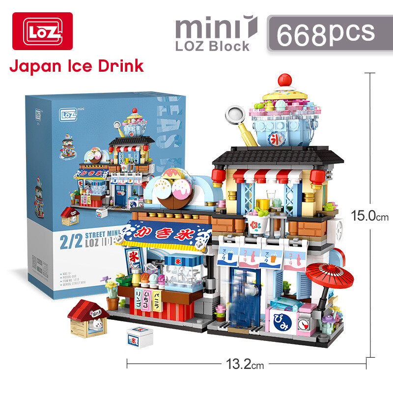LOZ Mini Blocks Sets Food Street View Building Blocks Micro Bricks with ...