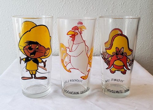 Set of 3 Pepsi Looney Tunes Glasses Speedy Gonzales Foghorn Leghorn ...