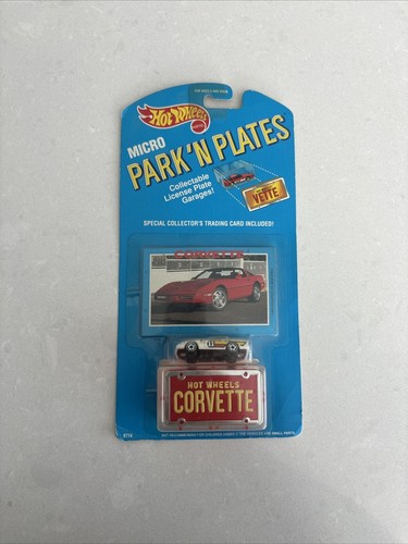 1989 MICRO Hot Wheels Park 'N Plates White CORVETTE SALE! | eBay