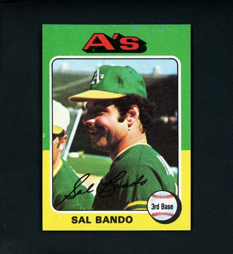 Sal Bando 1975 Topps - Oakland A's #380 NM+ | eBay