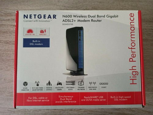 Modem Router Wireless Netgear N600 DGND3700 FTTH/FTTC/ADSL | eBay