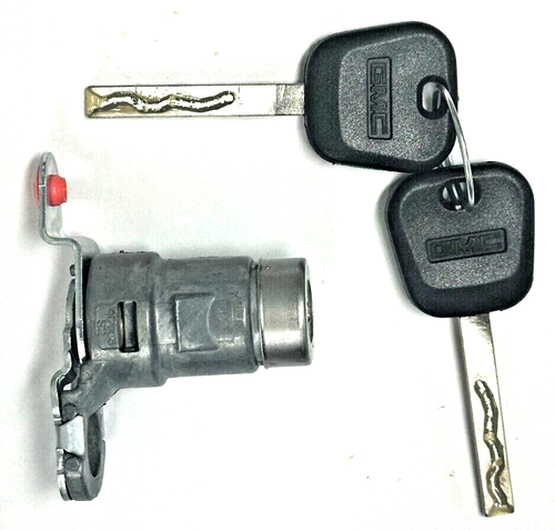 NEW GM OEM Single Door Lock Cylinder W/2 GMC Logo Keys 13590041 7022907 ...