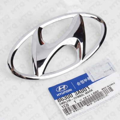 86300-3A001 Genuine Front Emblem compatible w Hyundai Accent 06-11 ...
