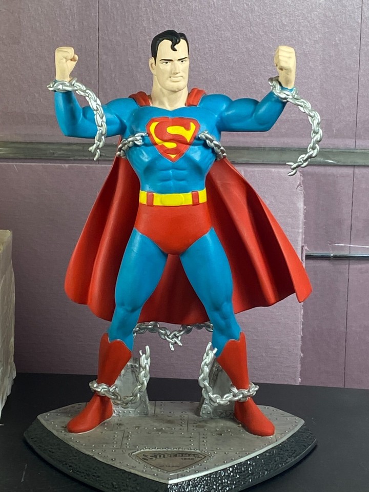 Hallmark Superman 1940 Golden Age Man Steel 10" Statue DC Figure w box ...
