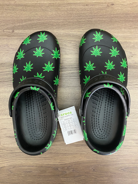 Crocs Bistro 420 Hemp Leaf Clog ️LIMITED EDITION️ Mens Size 9 204044 ...