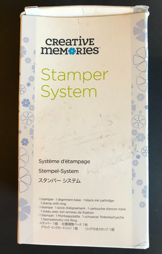 CREATIVE MEMORIES ~ STAMPER SYSTEM with ALIGNMENT BASE & "HELLO" STAMP ...