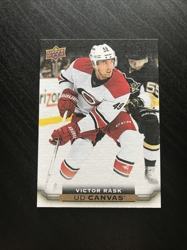2015-16 Upper Deck UD Canvas #136 Victor Rask Carolina Hurricanes Wild ...