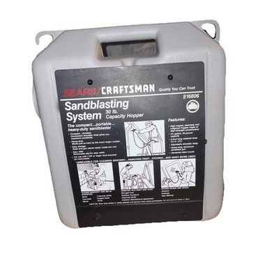 Vintage Craftsman Portable Sandblasting System Unused Condition. | eBay