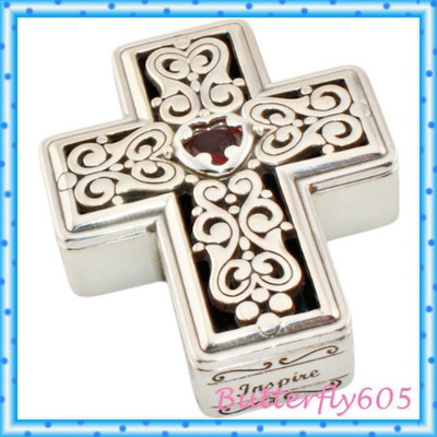 Brighton Endless Love Cross Trinket Box Red Crystal Heart | eBay