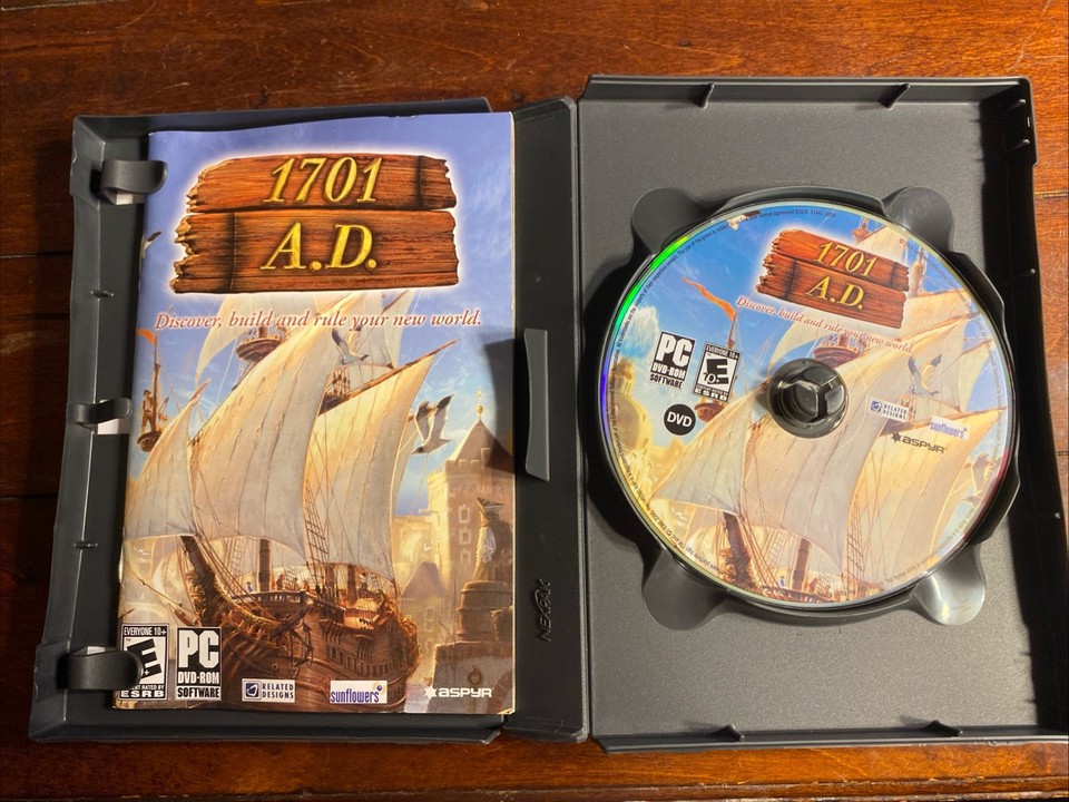 1701 A.D.: Gold Edition PC DVD-Rom 2008 Windows Strategy Game W Key ...