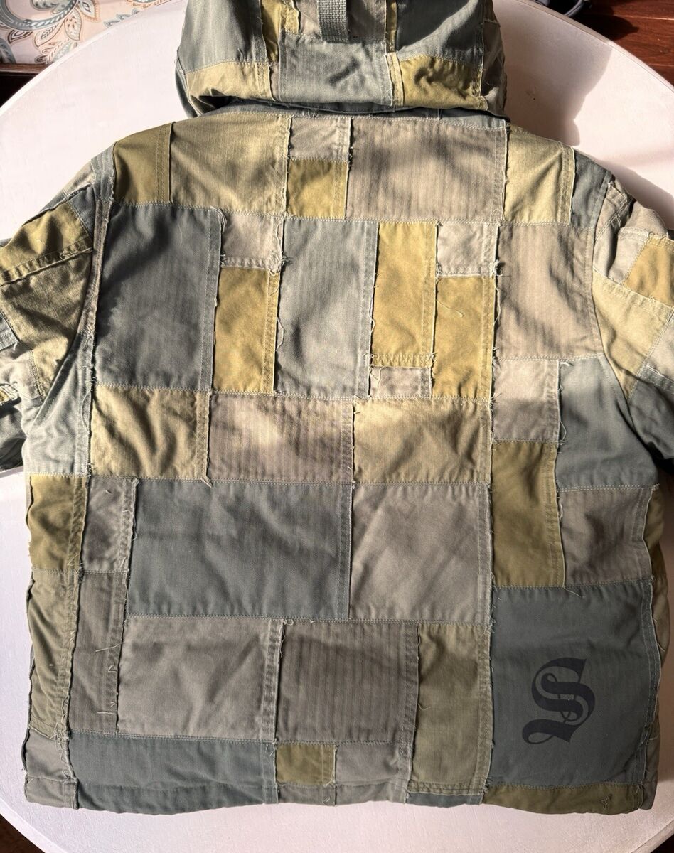Supreme Junya Watanabe Patchwork Puffy Jacket Olive M FW21 Supreme Junya Watanabe Patchwork Puffy Jacket Olive M FW21