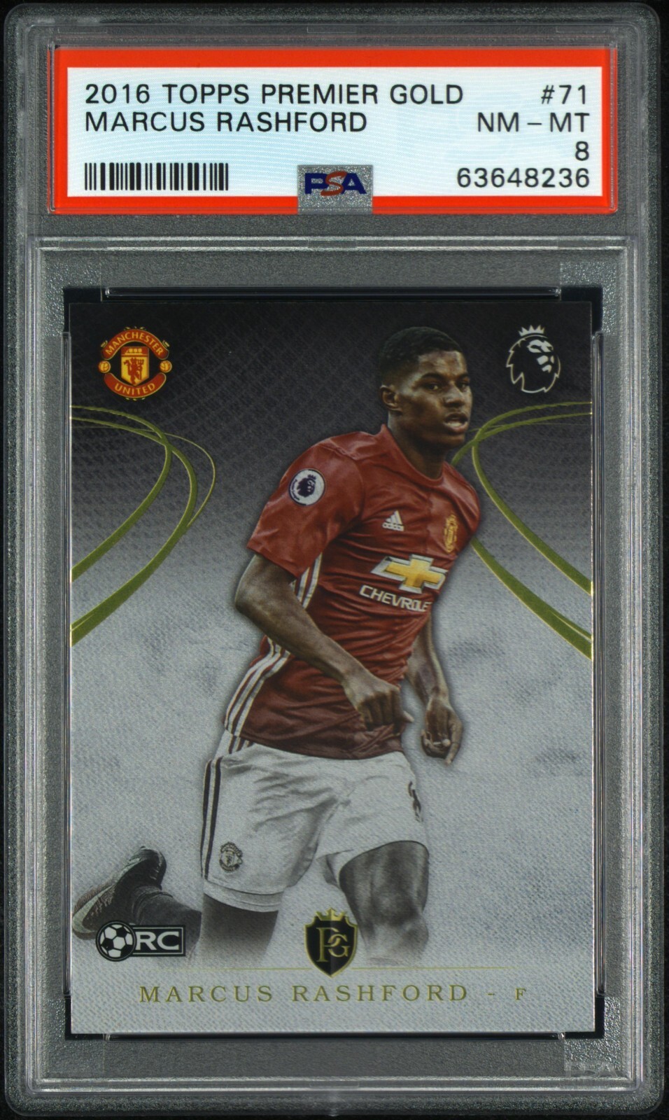 2016 Topps Premier Gold MARCUS RASHFORD #71 Rookie RC PSA 8 NM-MT | eBay