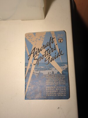 WWII Military Air Force Aircraft Spotters Guide By Harold Hartney | eBay